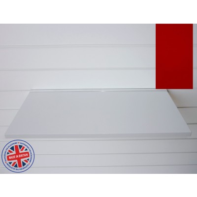 Red Wood Shelf / Floating Slatwall Shelf - 600mm wide x 300mm deep