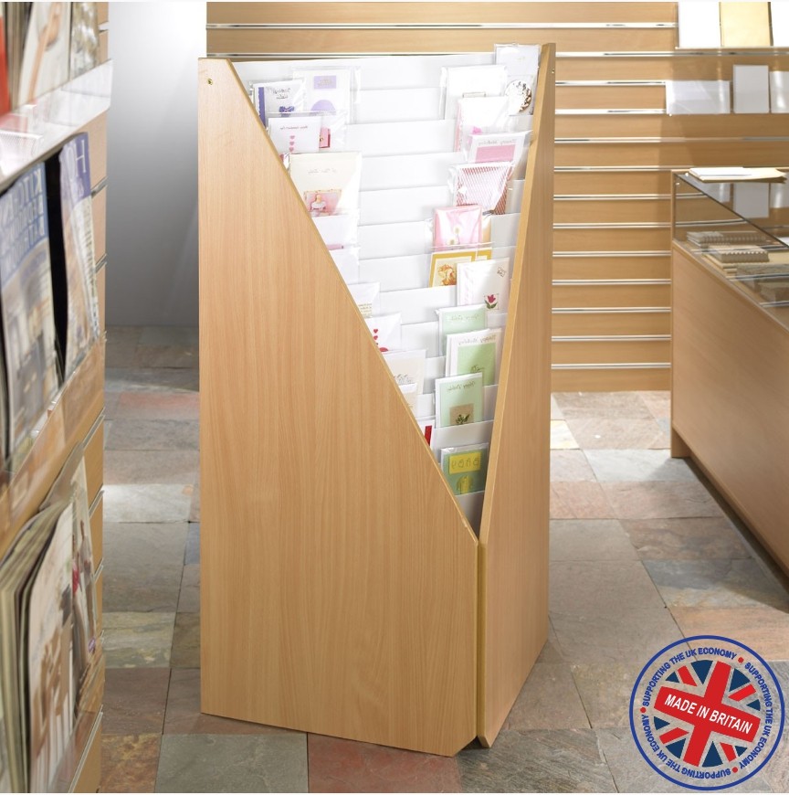 12 Tier Corner Greeting Card Unit - 60cm deep