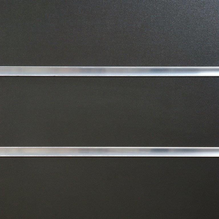 Graphite Dark Grey UK Slatwall Panel 8ft x 4ft (2400mm x 1200mm)