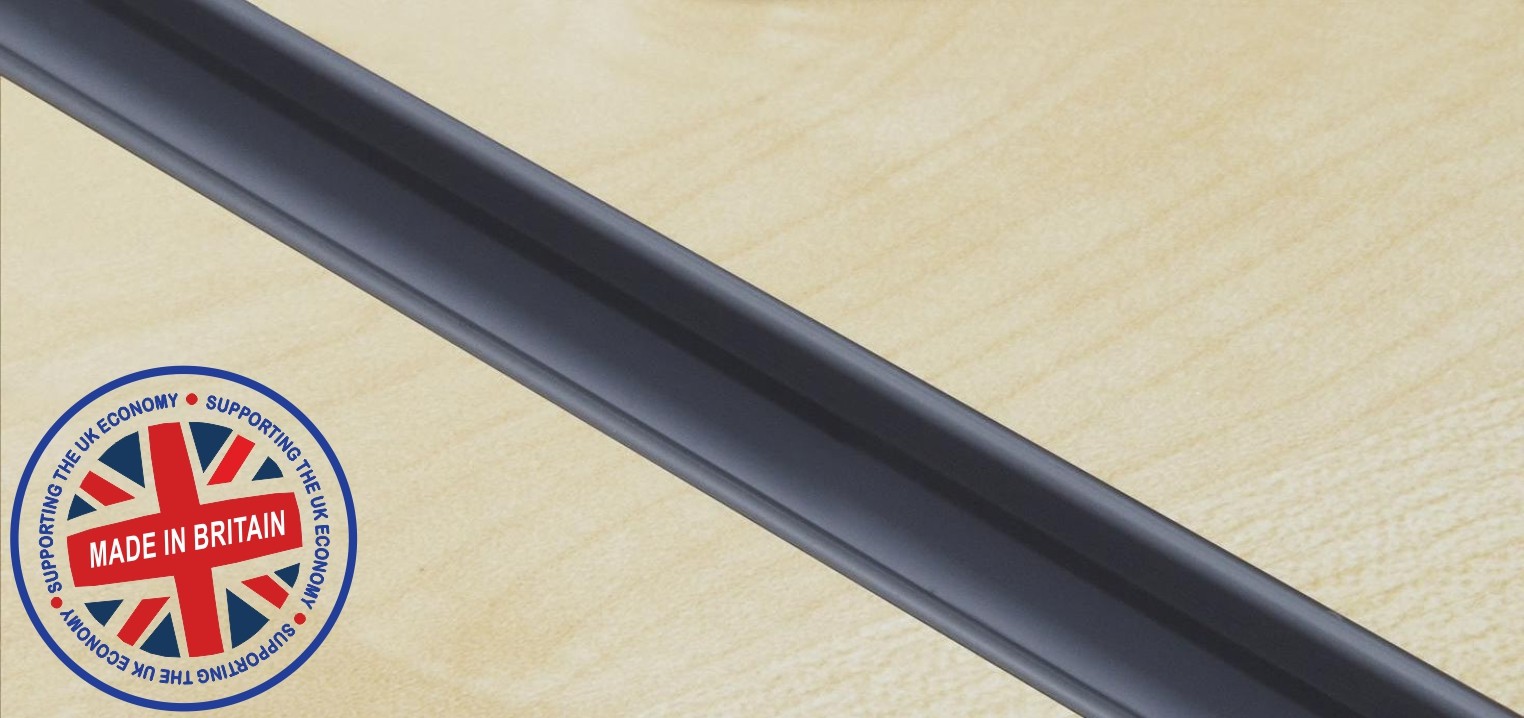 Grey (Dark) Plastic | Pvc Slatwall Inserts (Pack of 12)