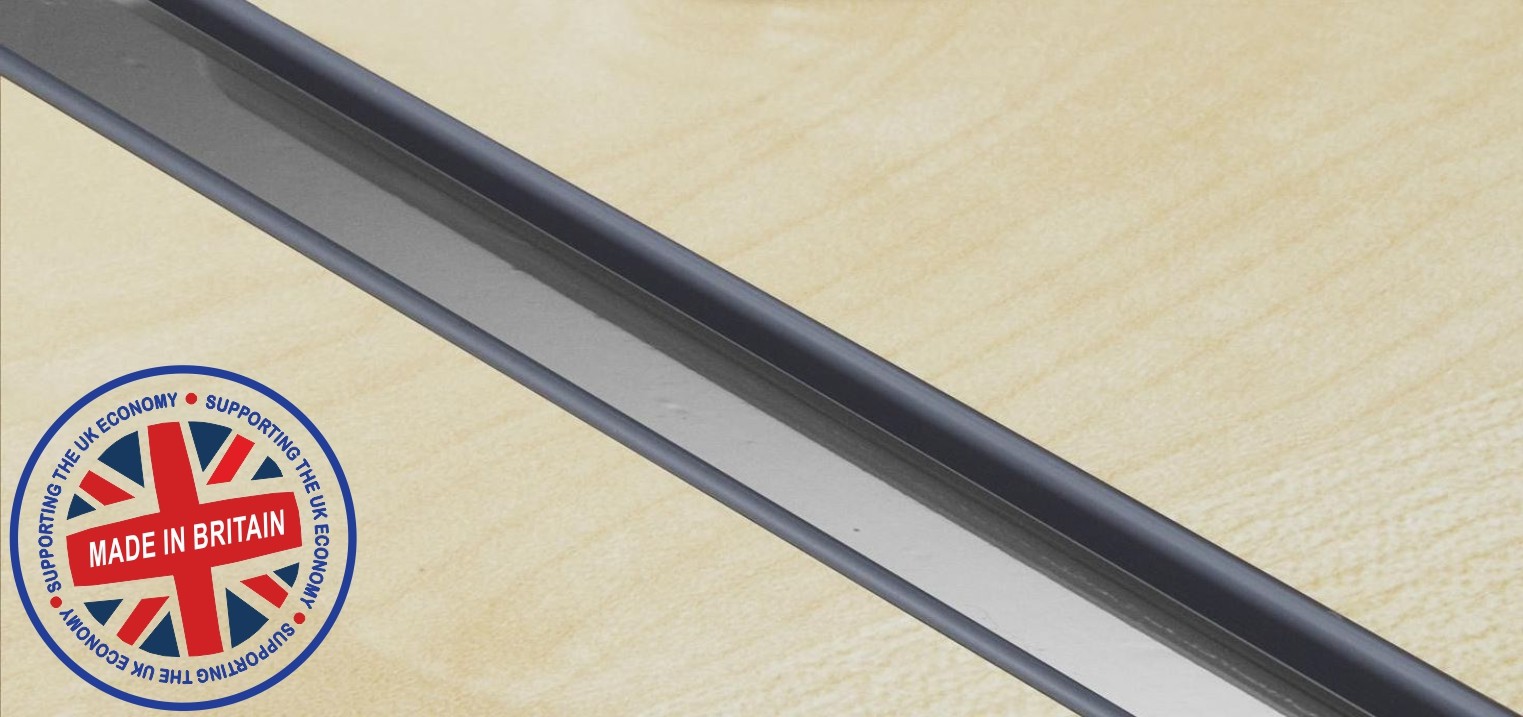 Grey (Dark) Mirror Plastic | Pvc Slatwall Inserts (Pack of 12)