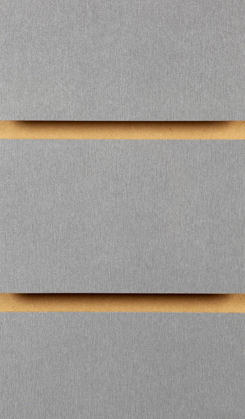 Pewter / Silver Slatwall Panel 4ft x 4ft (1200mm x 1200mm)