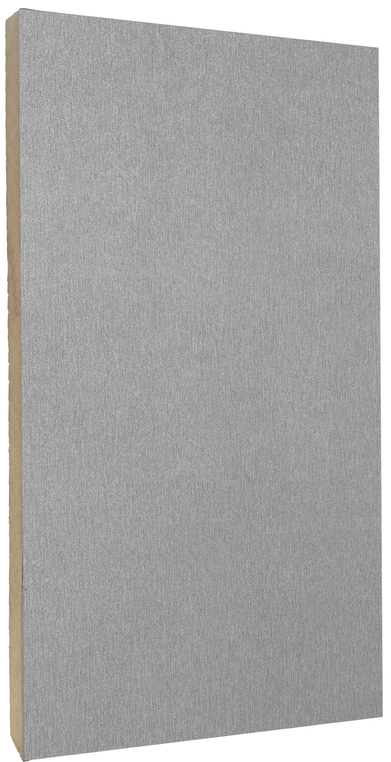 Pewter / Silver Slatwall Panel 4ft x 4ft (1200mm x 1200mm)